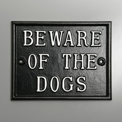 Beware of the Dogs Warning Dog Sign Dogs Gate Sign Dog Pet - Etsy