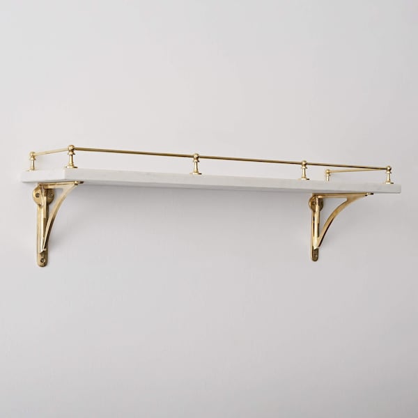 Brass Gallery Shelf Rail - Etsy