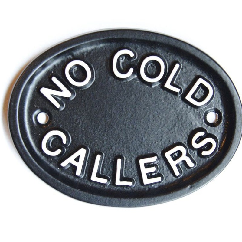 No Cold Callers Sign - Etsy UK
