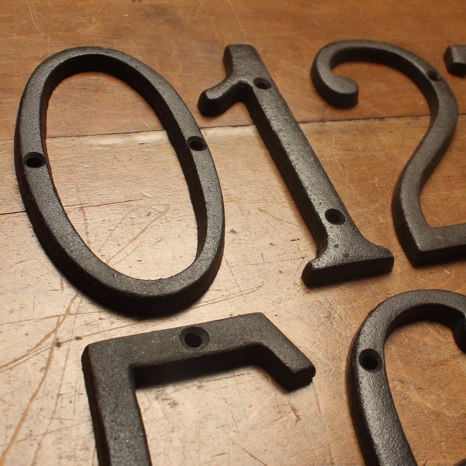 Cast Iron House Numbers 6 Inch Metal Home Address Numbers - Etsy