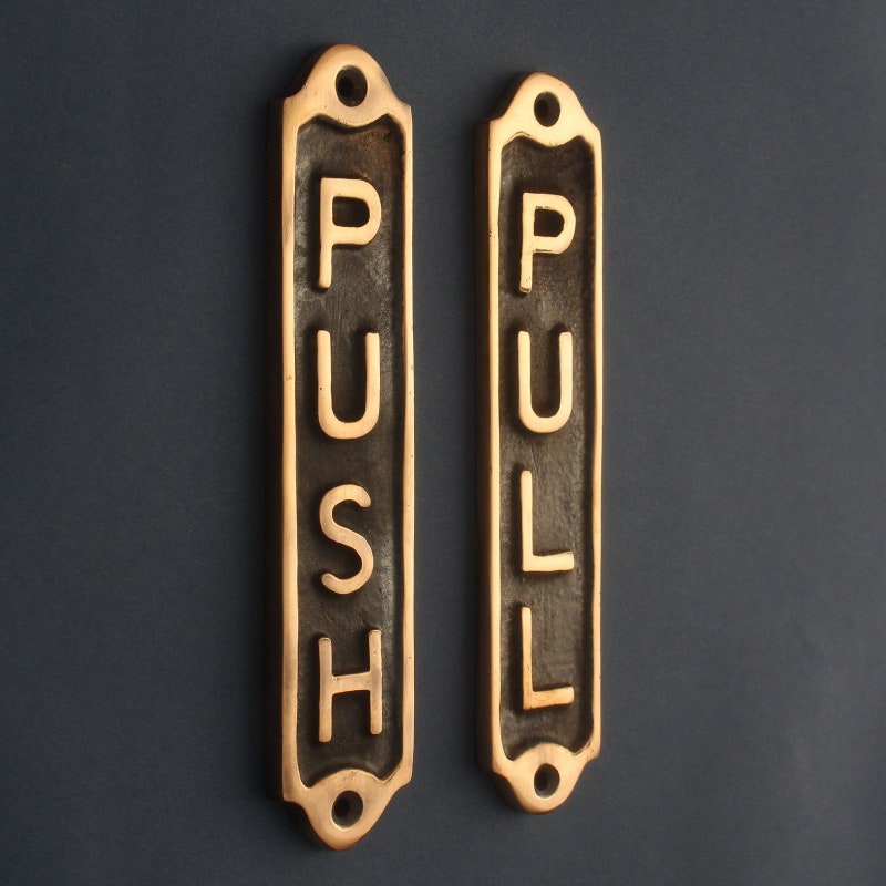Push Pull Plates for Door - Etsy