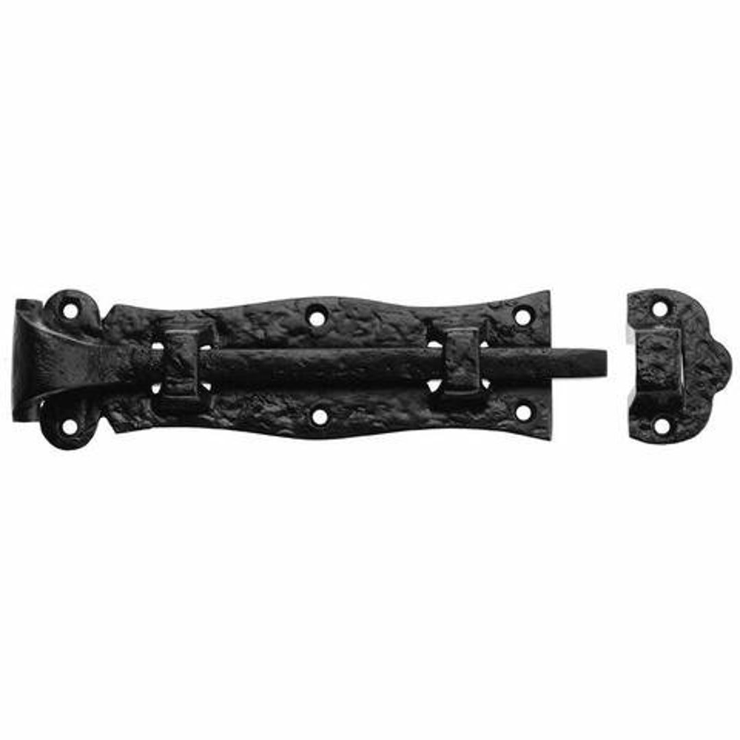 Rustic Black Iron Door Bolt Kirkpatrick Door Lock Bolt Gate Bolt ...
