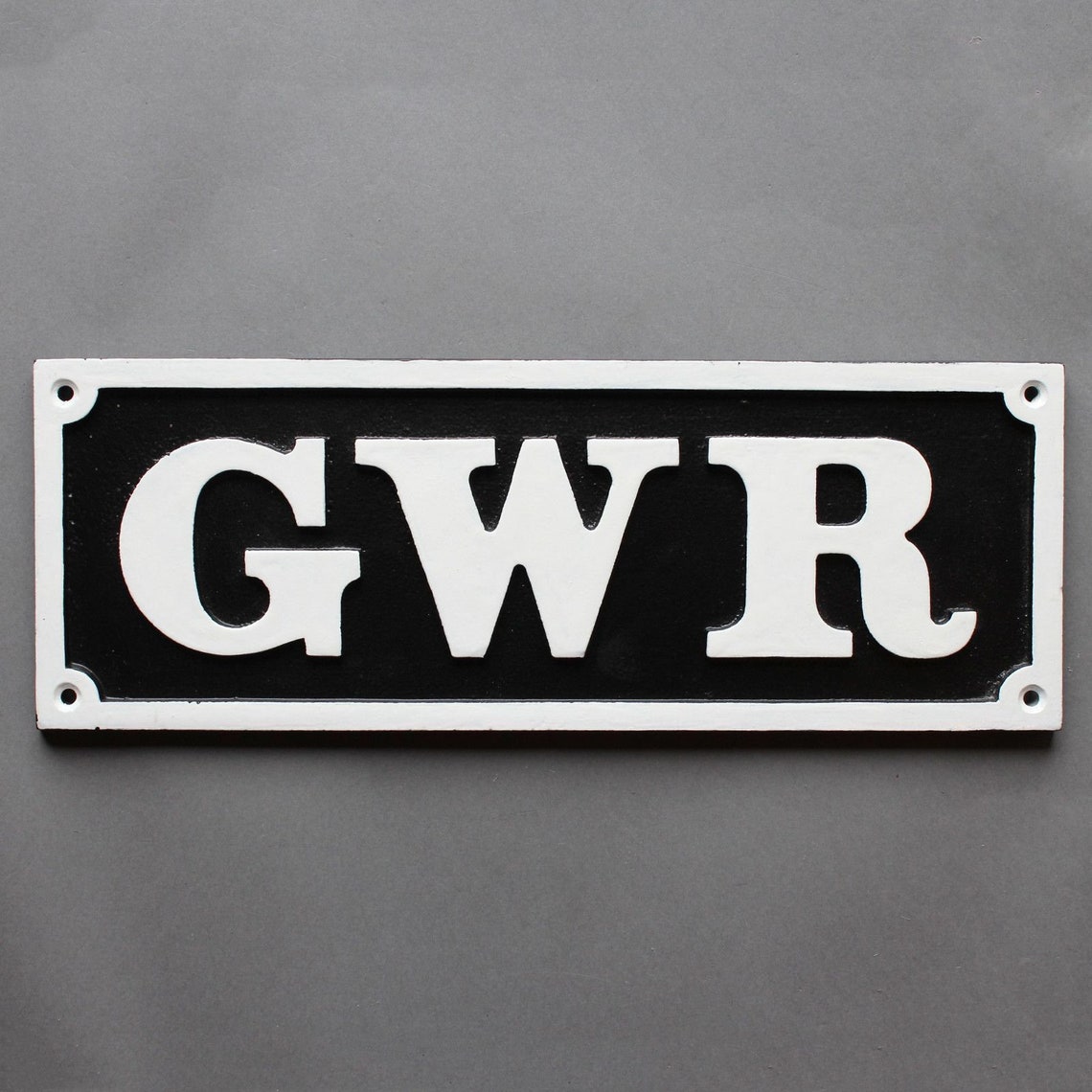 GWR Railway Sign Cast Old Railway Sign Original Style Design - Etsy UK