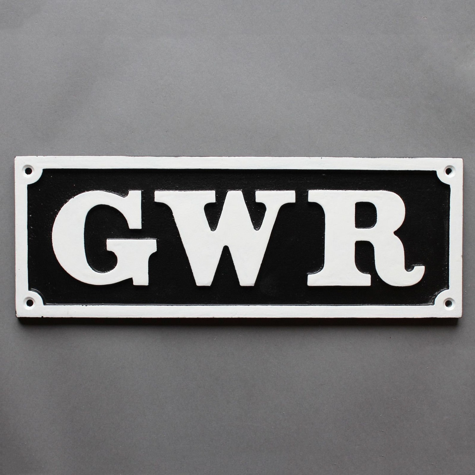 GWR Railway Sign Cast Old Railway Sign Original Style Design - Etsy UK
