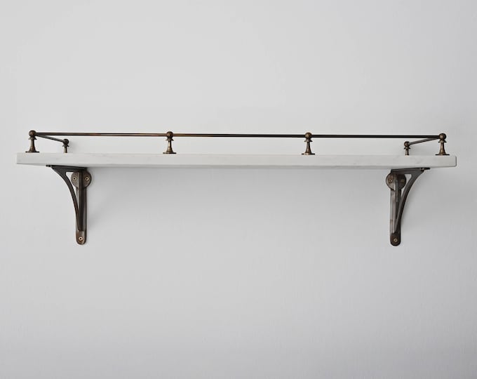 Polished Brass Gallery Rail | Kitchen Fiddle Tipping Shelf Rail Solid ...