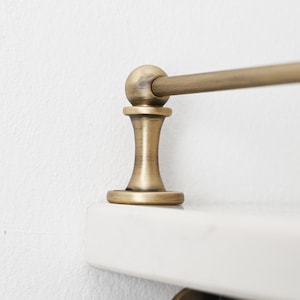 Antique Brass Gallery Rail | Kitchen Fiddle Tipping Shelf Rail Solid ...