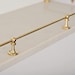 Victorian Polished Brass Gallery Rail | Kitchen Fiddle Tipping Shelf ...