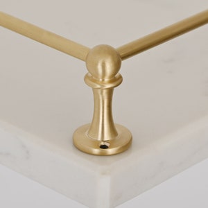 Brushed Satin Brass Gallery Rail | Kitchen Fiddle Tipping Shelf Rail ...