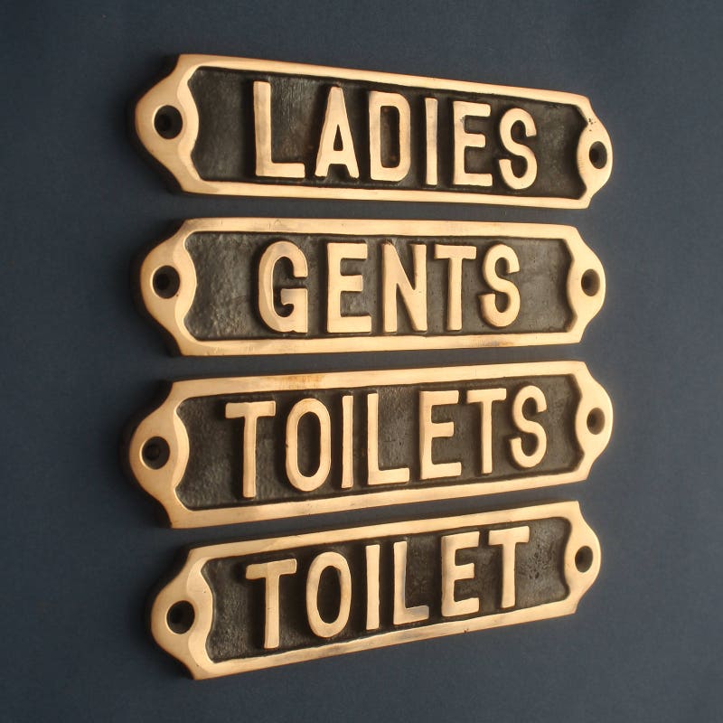 French Toilette Sign - Etsy