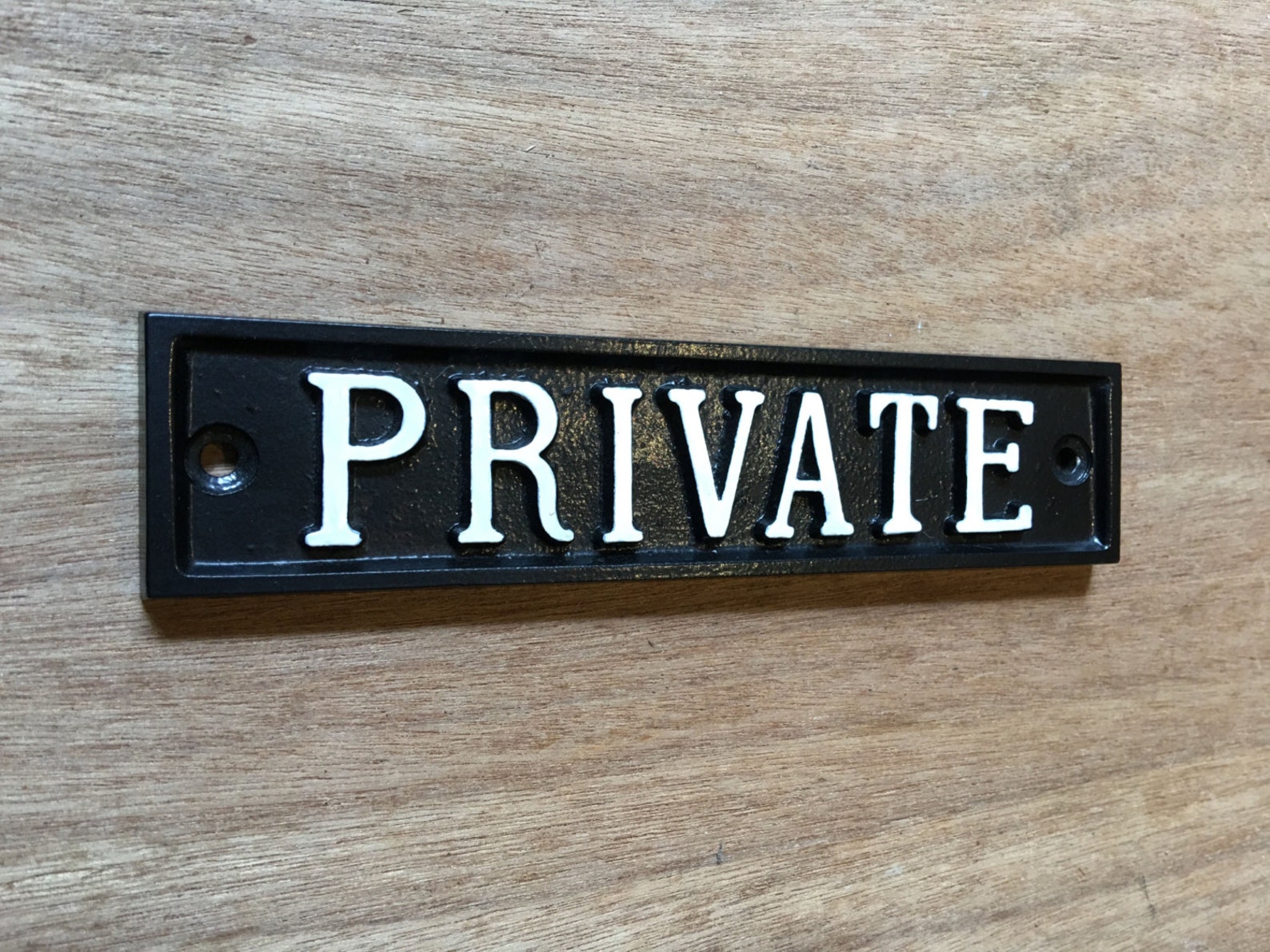 Private Door Sign Old Antique Style Wall Plaque Solid Cast - Etsy