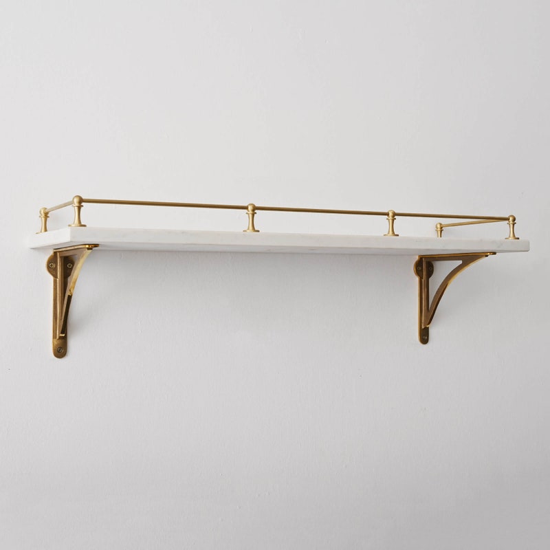 Brass Gallery Shelf Rail - Etsy