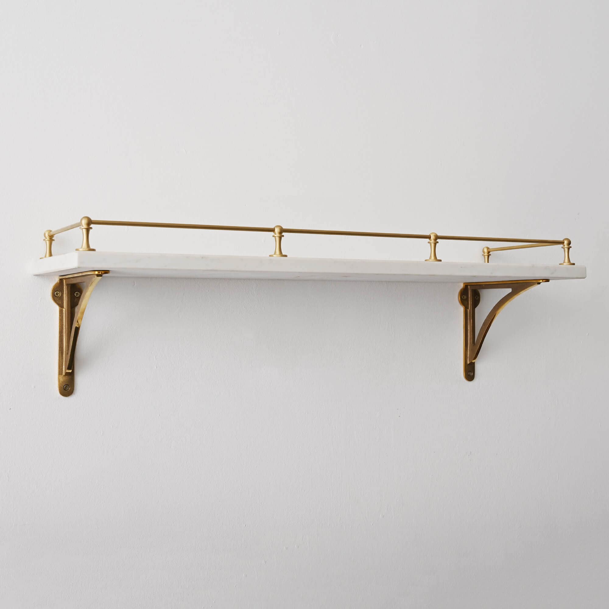 Brushed Satin Brass Gallery Rail | Kitchen Fiddle Tipping Shelf Rail ...