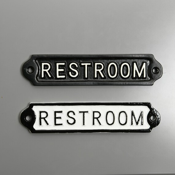 Vintage Restroom Signs