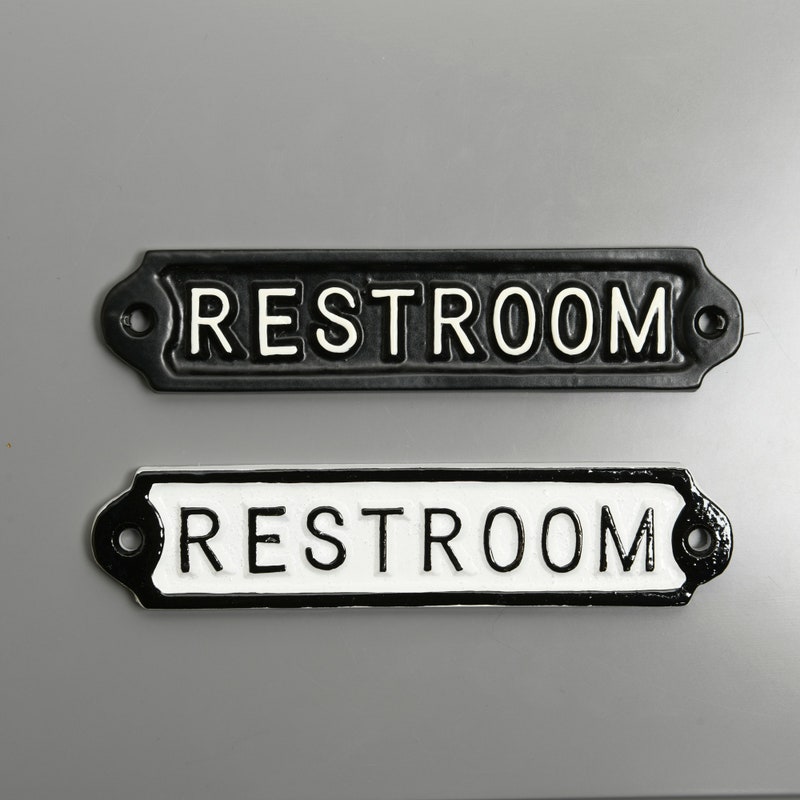 Restroom This Way Sign - Etsy