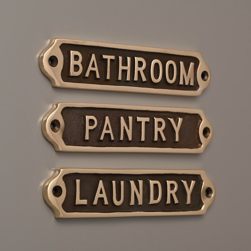 Metal Vintage Sign Bathroom - Etsy UK