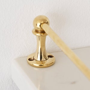 Polished Brass Gallery Rail | Kitchen Fiddle Tipping Shelf Rail Solid ...