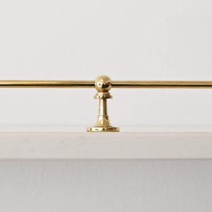 Victorian Polished Brass Gallery Rail | Kitchen Fiddle Tipping Shelf ...