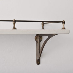 Aged Brass Gallery Rail | Kitchen Fiddle Tipping Shelf Rail Solid Brass ...