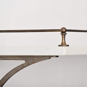 Aged Brass Gallery Rail | Kitchen Fiddle Tipping Shelf Rail Solid Brass ...