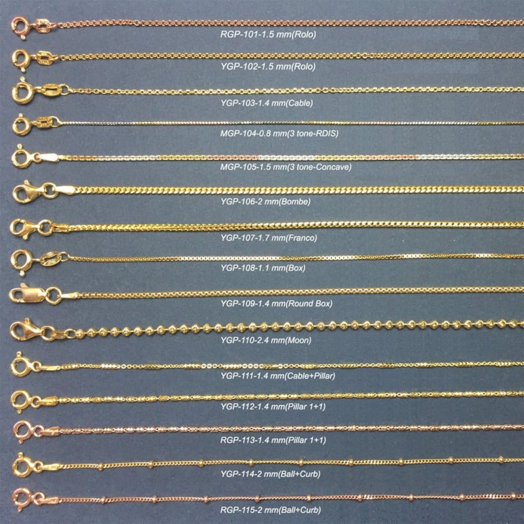 GOLD PLATED Over 925 Solid Sterling Silver Necklace/gold VERMEIL Chain ...