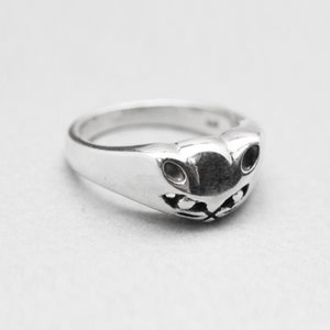 925 Solid Sterling Silver CAT FACE Ring-cat Ring-silver Kitty Ring - Etsy