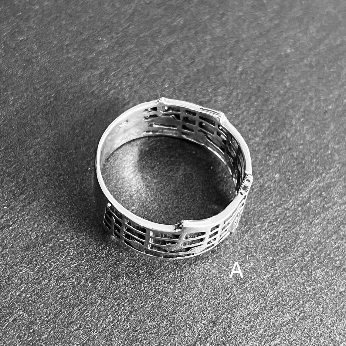 925 Sterling Silver MUSIC NOTE Band Ring/treble Clef - Etsy