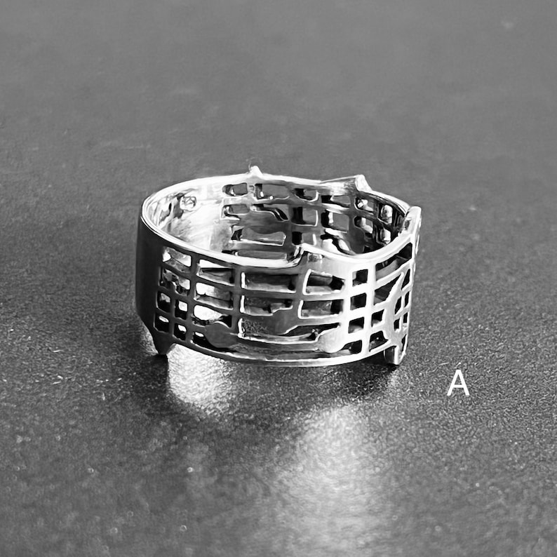 925 Sterling Silver MUSIC NOTE Band Ring/treble Clef - Etsy