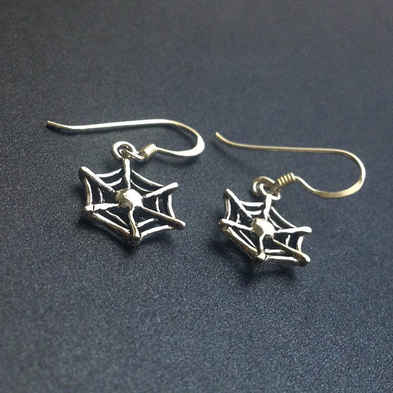 925 Solid Sterling Silver SPIDER WEB - Etsy