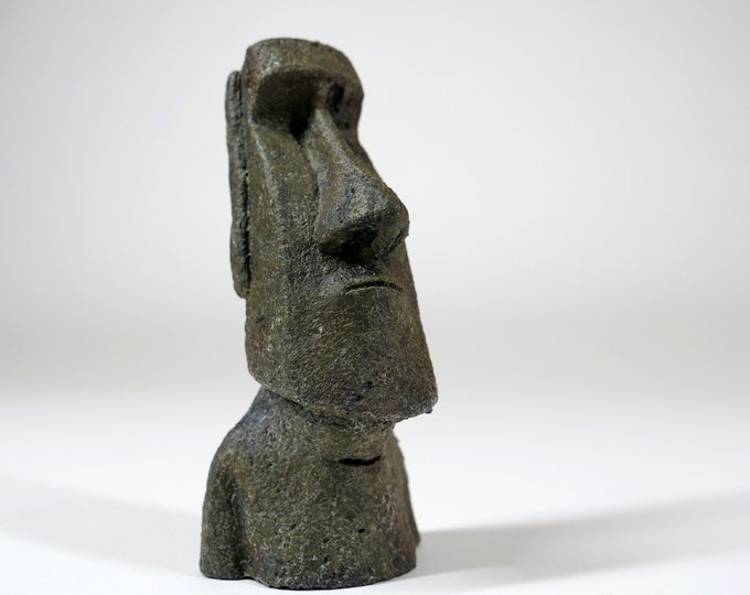 Miniature Easter Island Moai Statue - Moss Green - Etsy