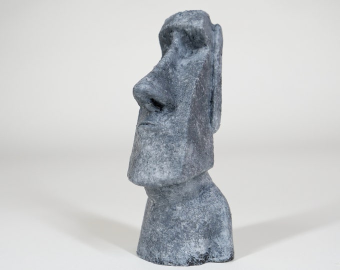 Miniature Easter Island Moai Statue - Gray - Etsy