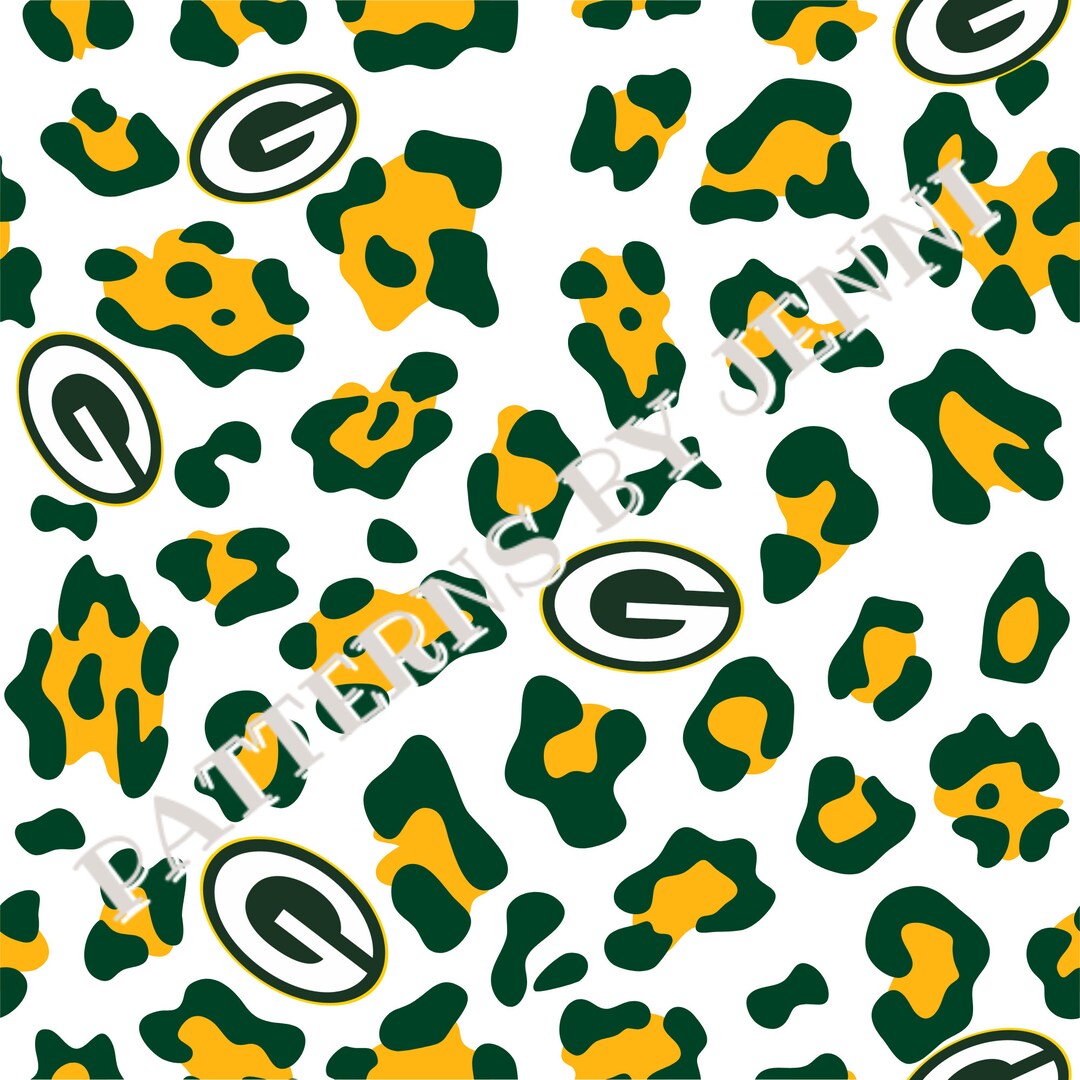 Green Bay Packers Repeat Pattern Digital Pattern Seamless - Etsy