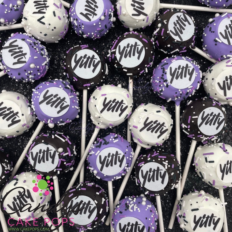 Custom Corporate Logo Cake Pops 1 Dozen - Etsy
