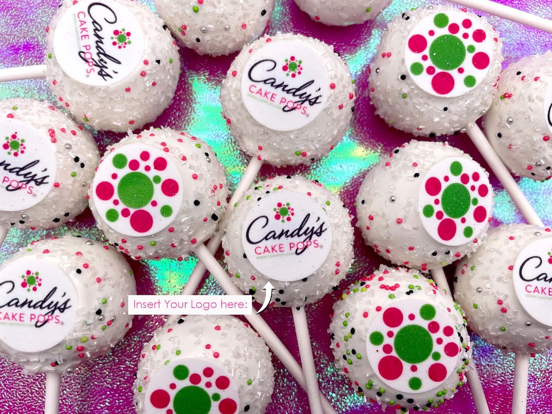 Custom Corporate Logo Cake Pops 1 Dozen - Etsy