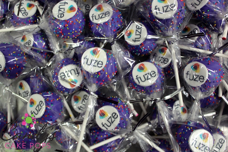 Custom Corporate Logo Cake Pops 1 Dozen | Etsy