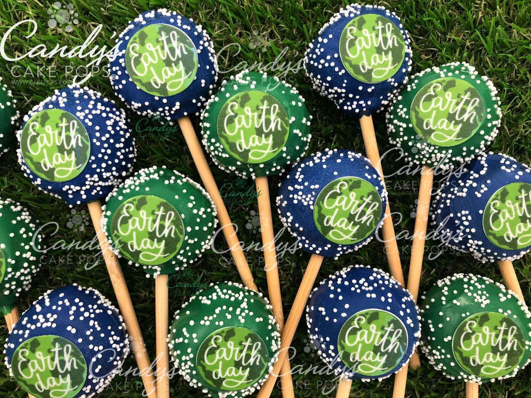 Earth Day Cake Pops - Earth Day Is: April 22nd - Etsy