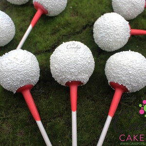 Golf Ball Cake Pops With Tee - Etsy