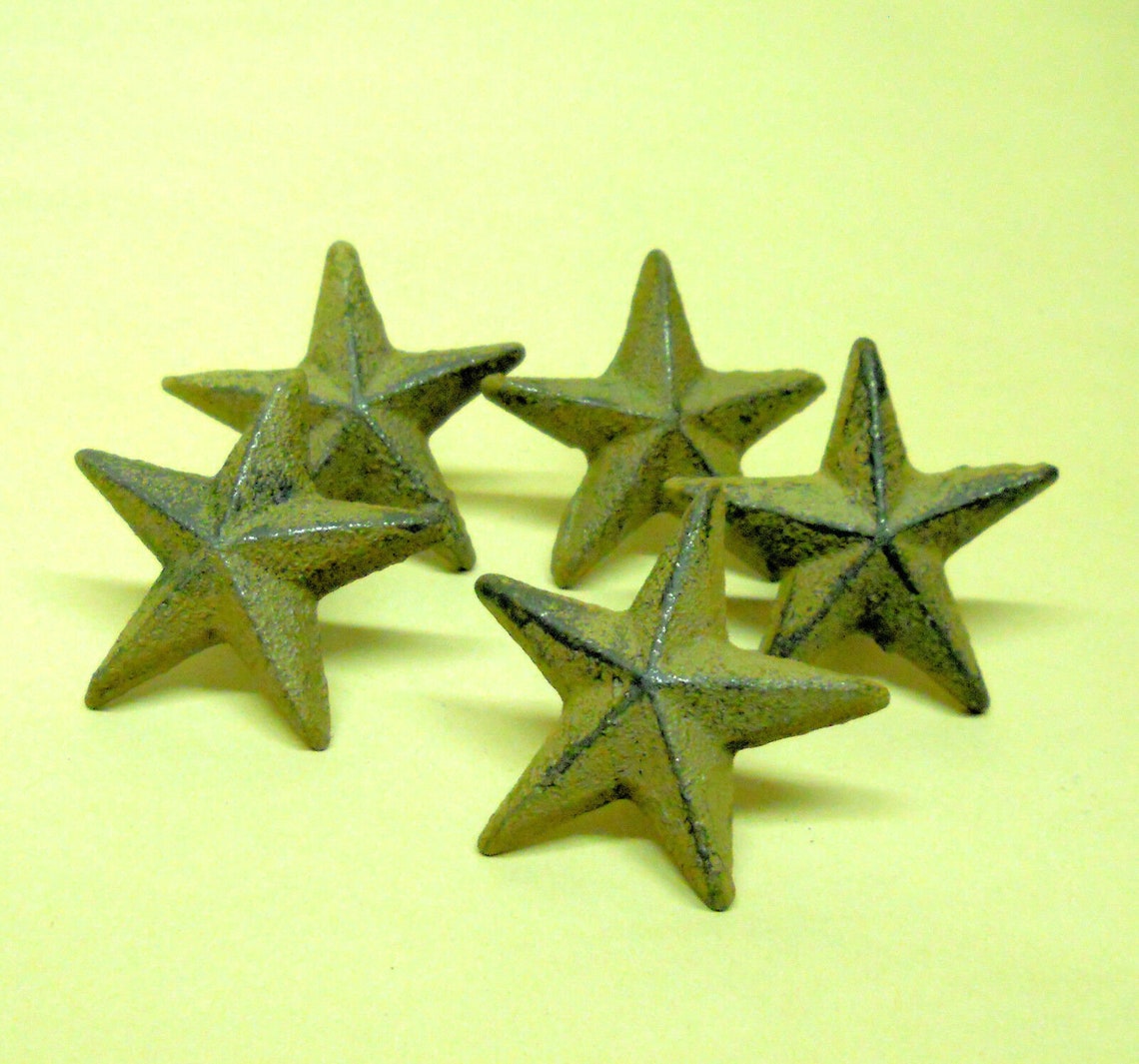 40 Pc Wholesale Set Cast Iron Nail Stars 2 Wide W/ Nail | Etsy