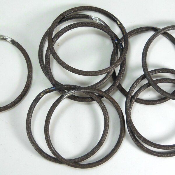Round Steel Rings - Etsy