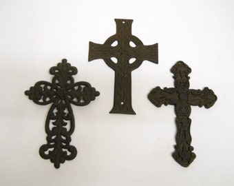 Wrought Iron Wall Cross - Etsy