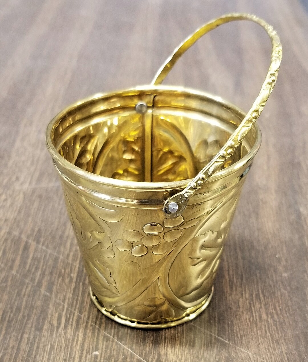 5 Pc Beautiful Brass Bucket Pails 2 1/2 Tall W/ Handles - Etsy