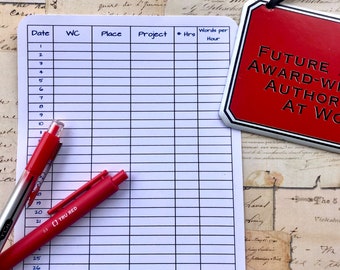 Typewriter Word Count Tracker Writer Planner Stickers - Etsy