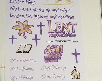 Lent Stickers - Etsy