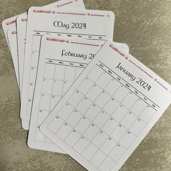 Bullet Journal Stickers Calendar - Etsy
