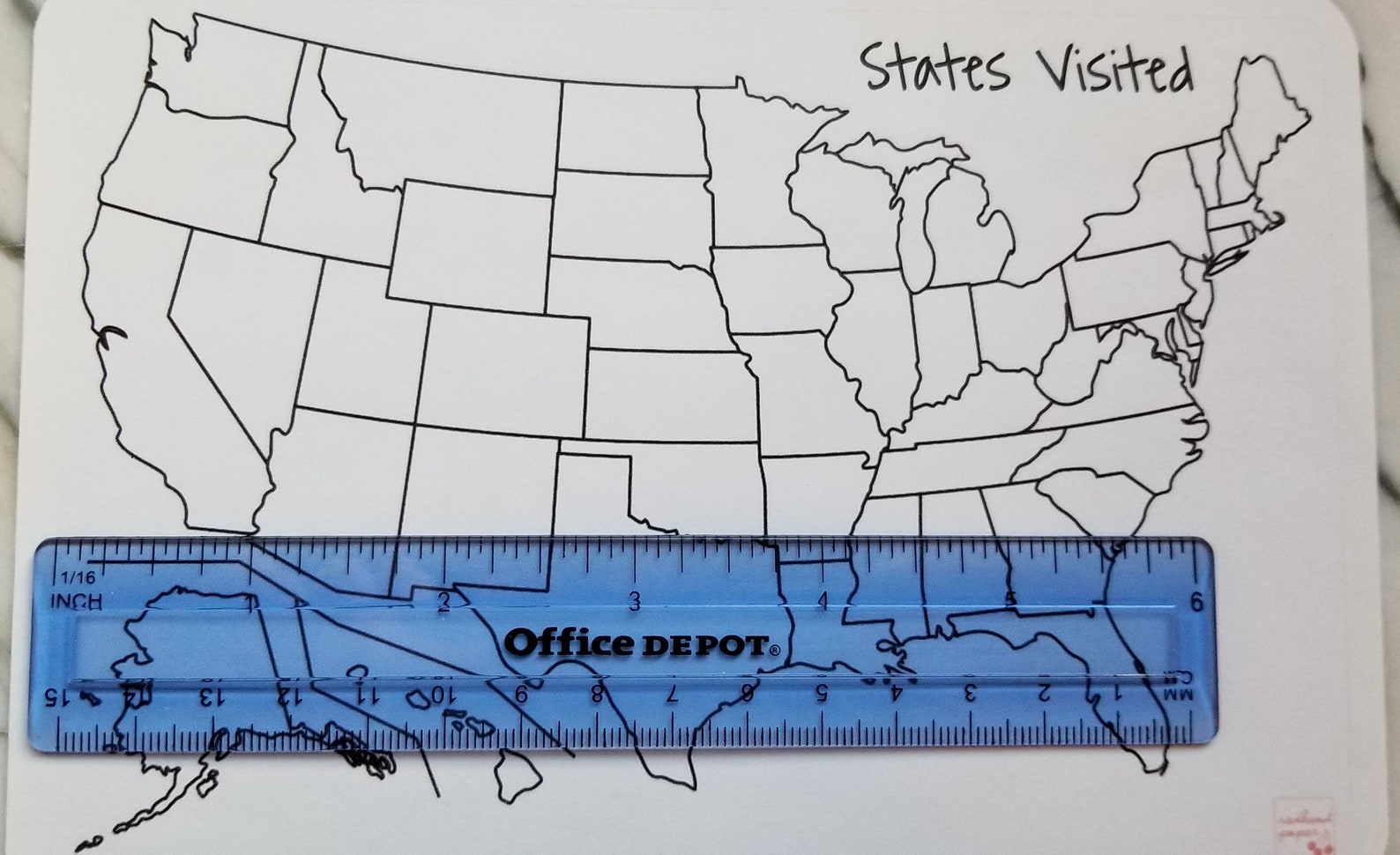 US States Visited Sticker Dot Accessories Travel Journal - Etsy