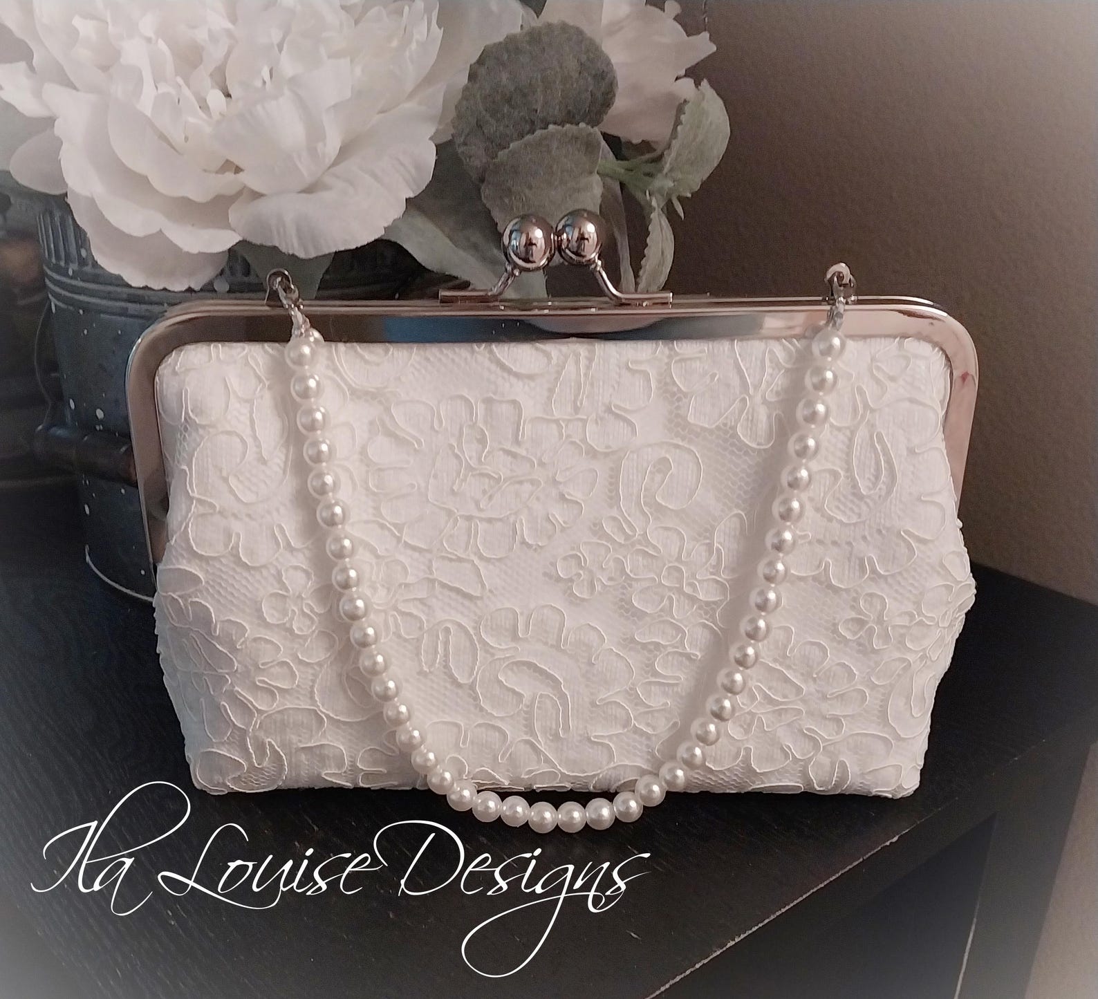 Ivory Bridal Clutch, Ivory Satin Bridal Clutch, Bridal Ivory Purse ...