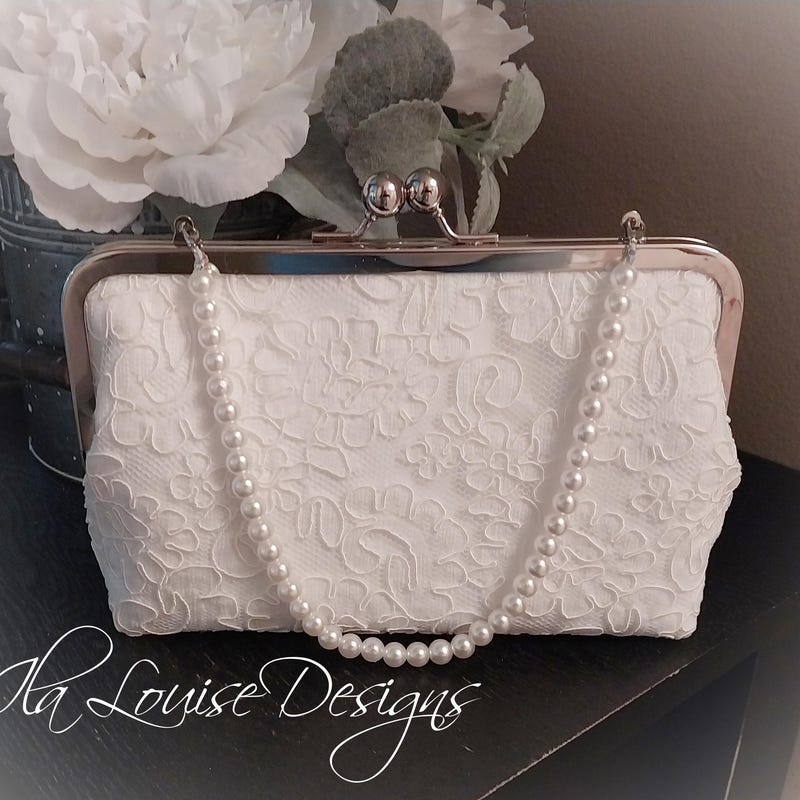 Ivory Bridal Clutch - Etsy