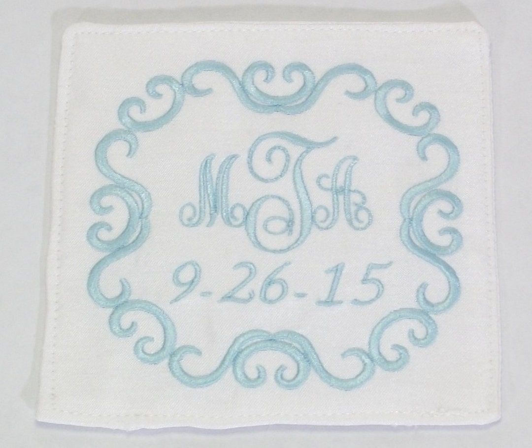 Wedding Dress Monogram Label, Personalized Monogram Label, Something ...
