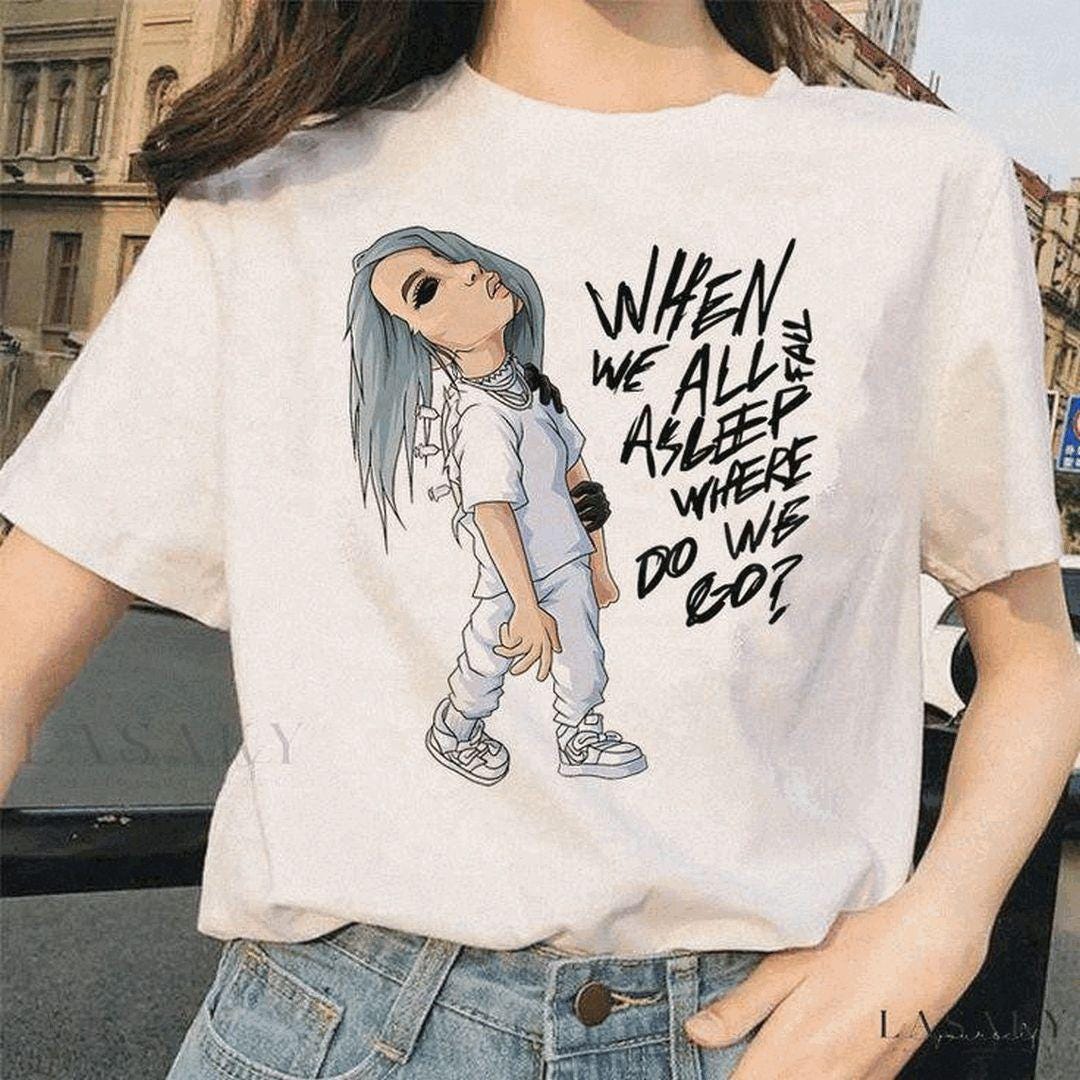Billie Eilish Vintage T-shirt – Indie Pop Star Merchandise for Fans - Etsy
