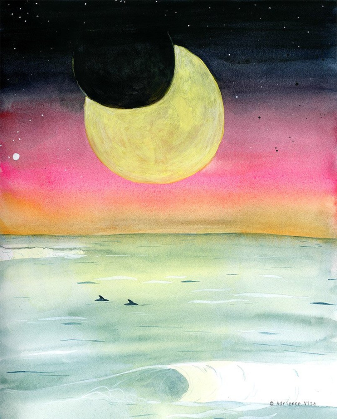 Eclipse Print - 8x10 - Etsy