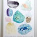 Crystal Specimen Chart #1 Print - 11x14 - Etsy